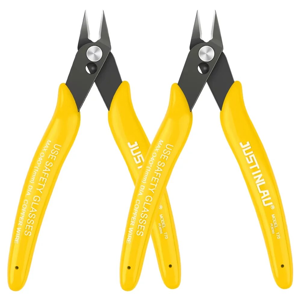Диагональные кусачки JUSTINLAU, 2 шт, Yellow