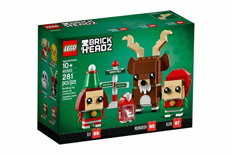 Конструктор LEGO BrickHeadz Рождественский набор Олень Эльф и Эльфи 40353, 5760178, Elk Elf Set