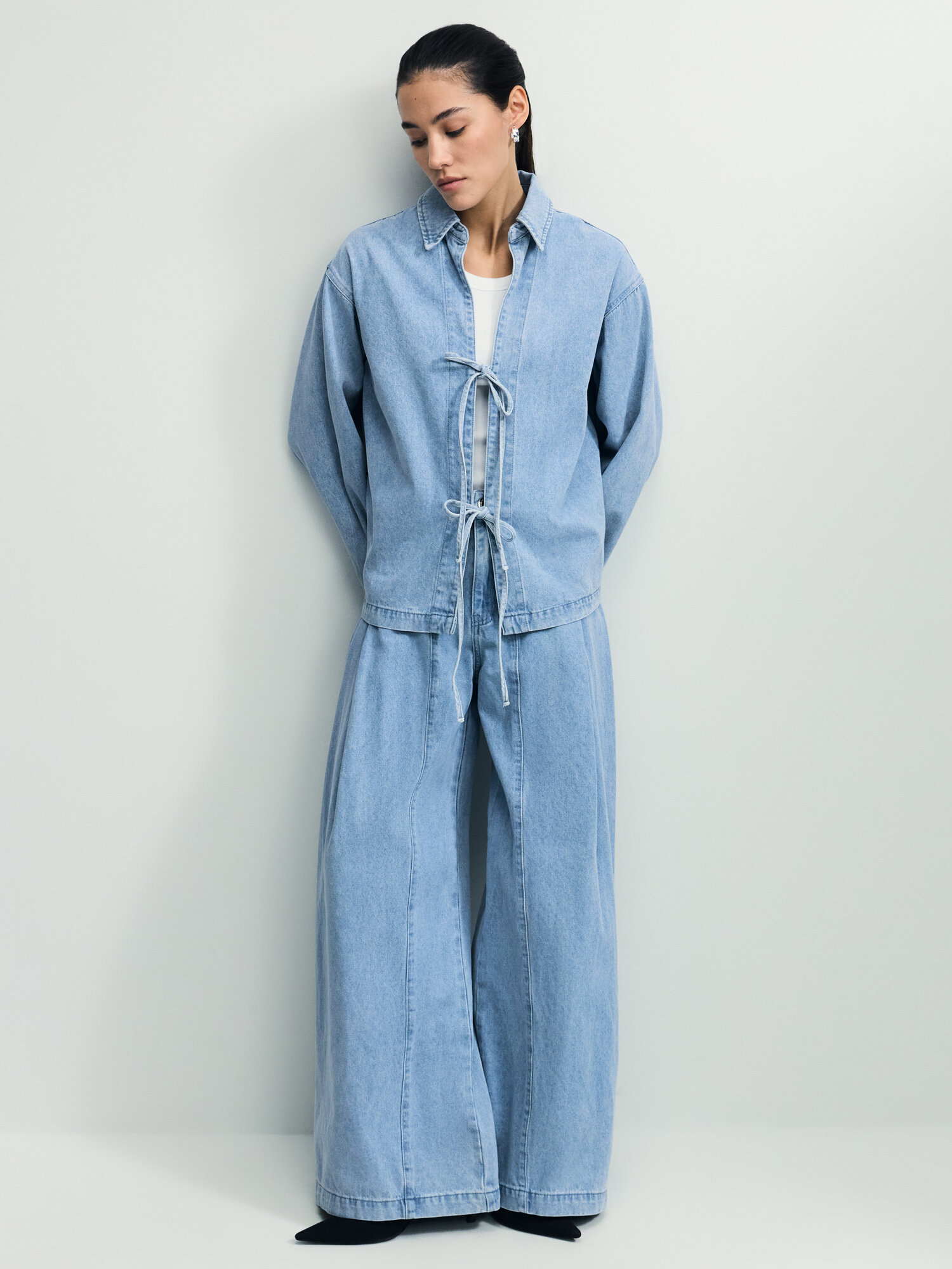 Джинсы широкие 