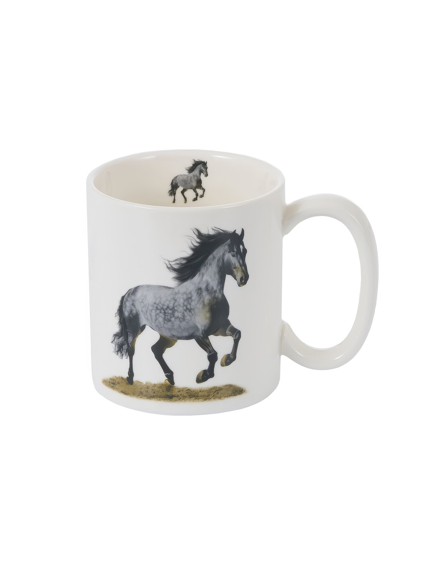 Кружка Gipfel Pegasus 52836, 350 мл, 13x8x9 см, фарфор, белый, рисунок