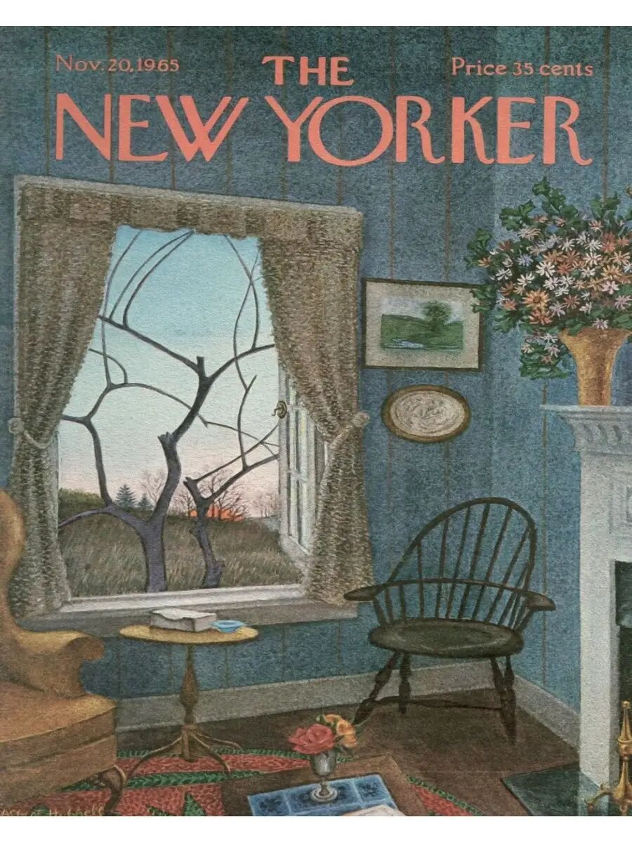 Постер New Yorker Нью Йоркер ноябрь, 30 x 40 см (с полями), бумага, без рамы — фото 1