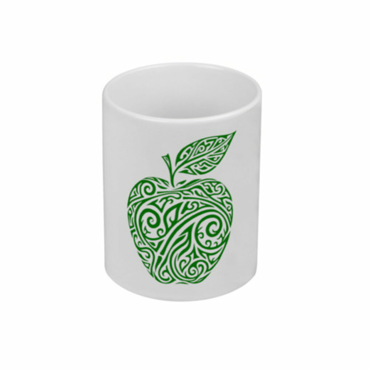 Кружка «Зелёное яблоко» (белый)