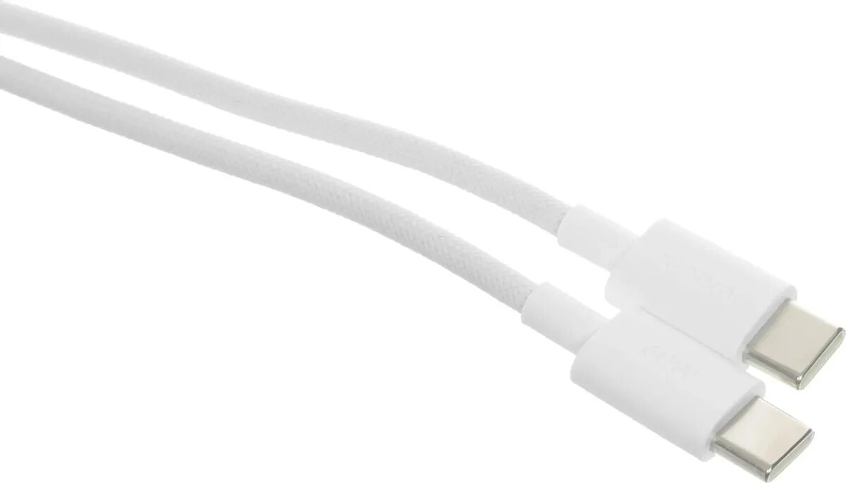 Кабель Xiaomi 3A Braided USB-C to USB-C Cable, белый, BHR0878GL