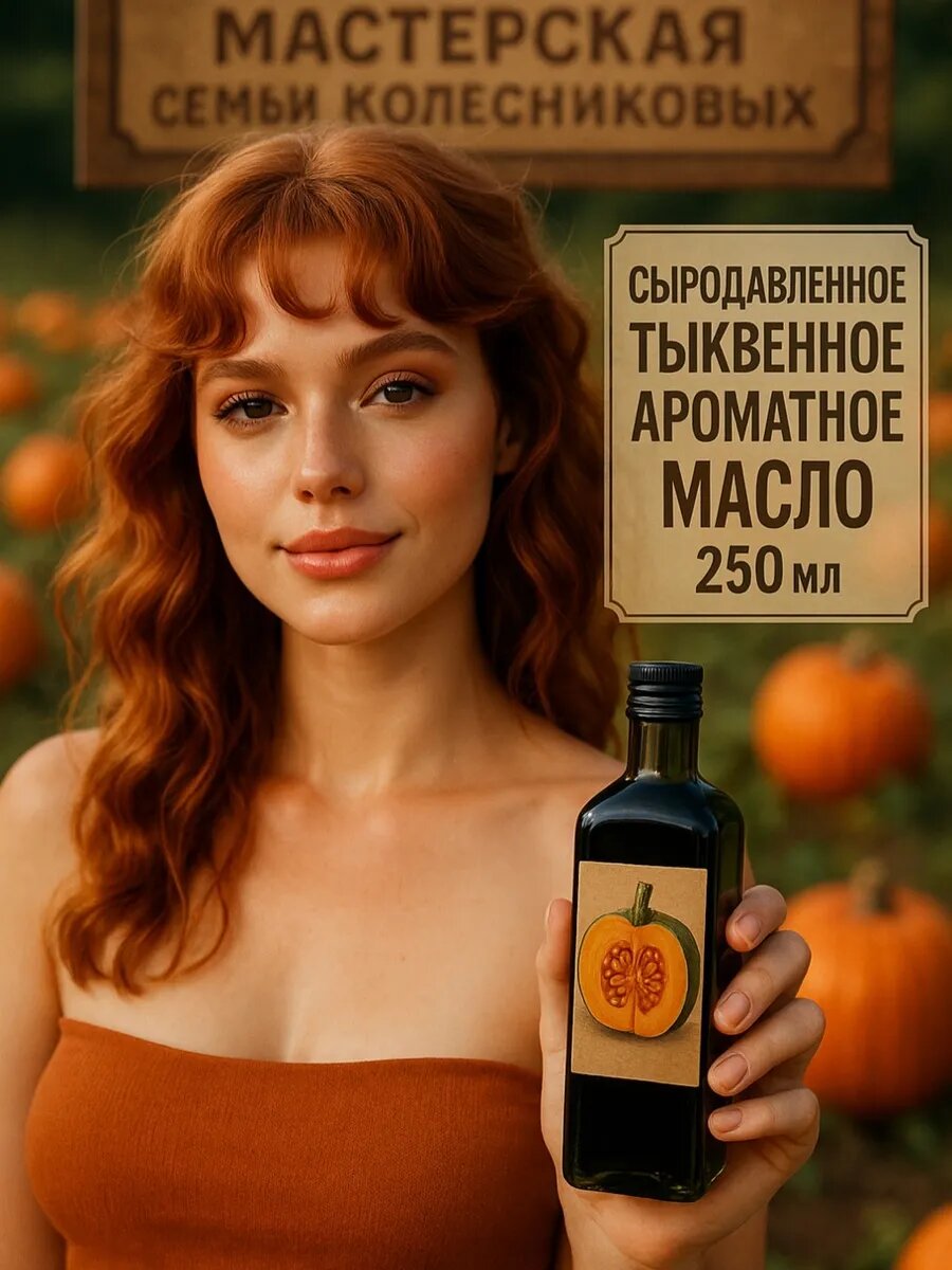 Сыродавленное Ароматное масло семян Штирийской тыквы 250 мл