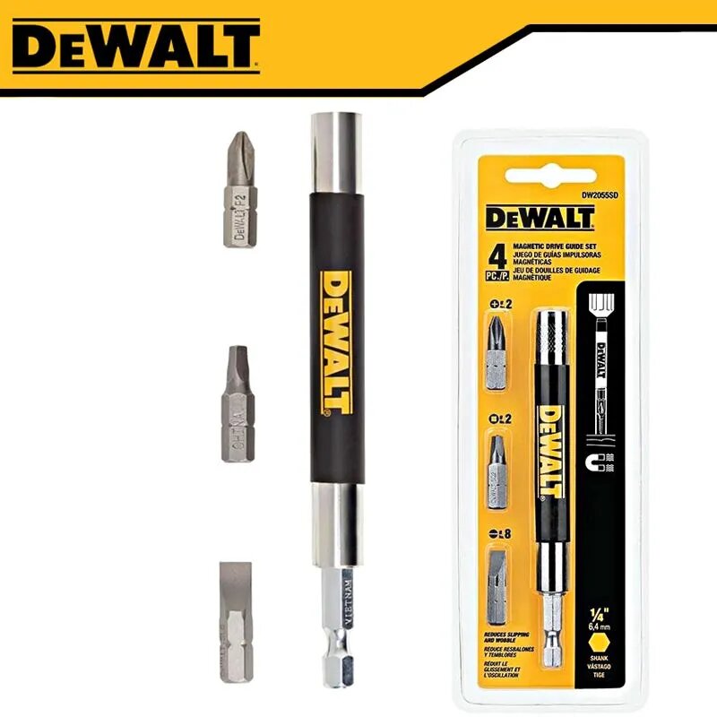 Держатель бит DeWalt DW2055SD, магнитный, с односторонними битами