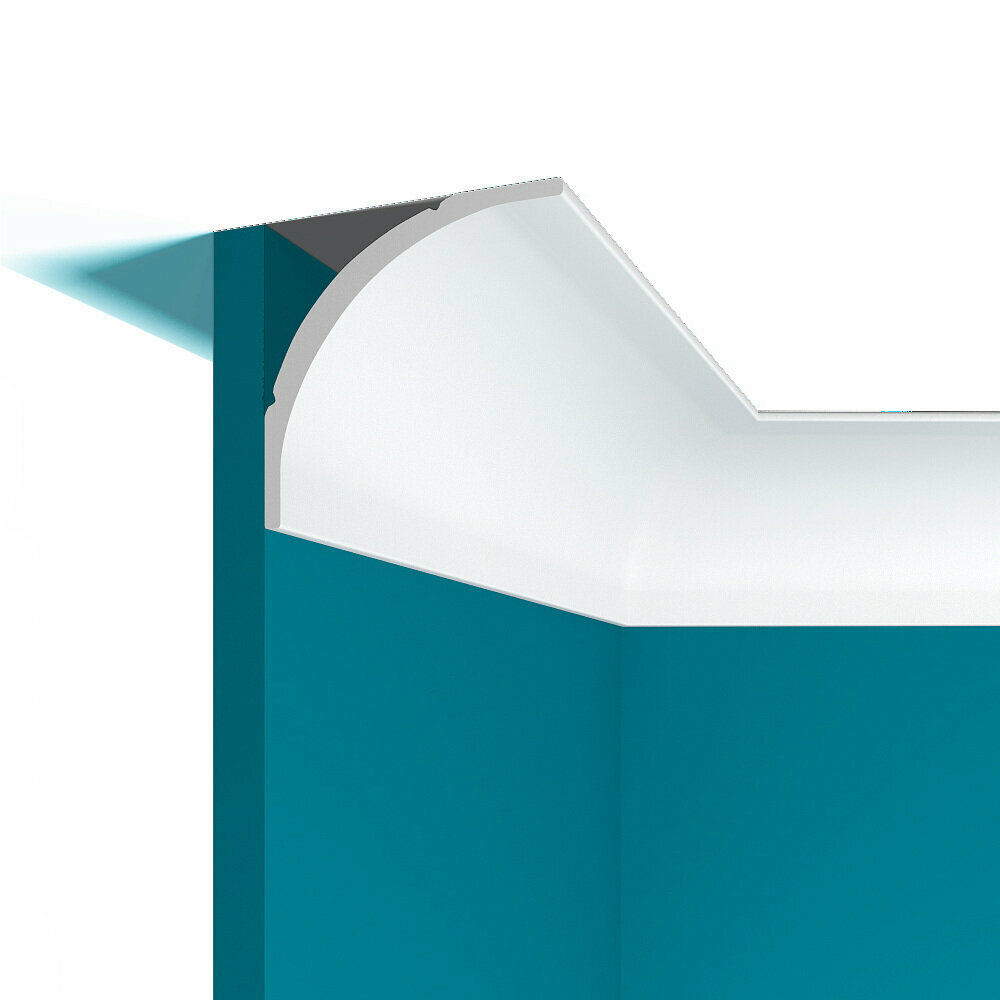 Потолочный плинтус из дюрополимера P46 Perfect plus 85 мм х 88 мм х 2000 мм