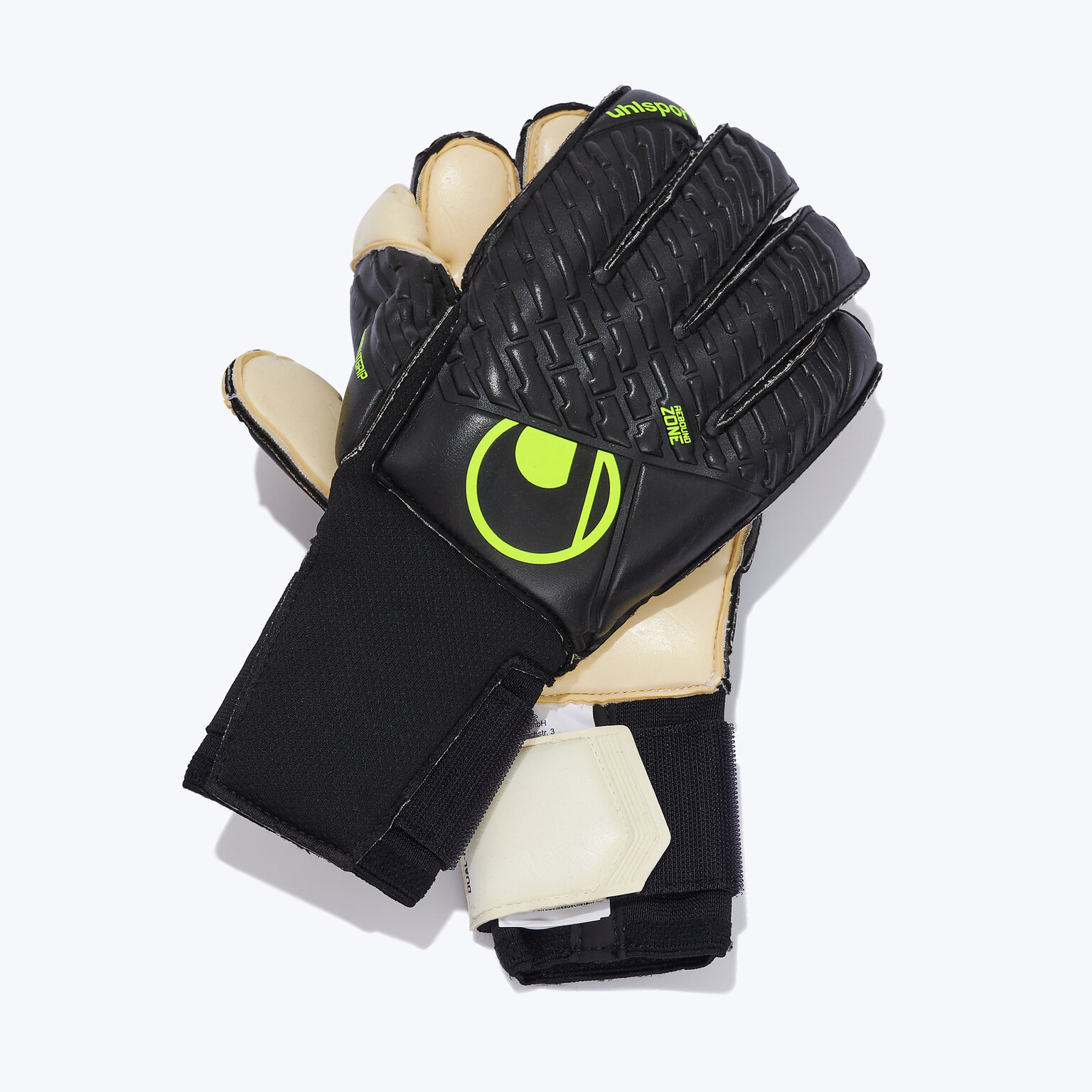 Перчатки вратарские UHLSport Absolutgrip Flex Flame Carbon 101139701, размер 8 (8 Размер), Черный