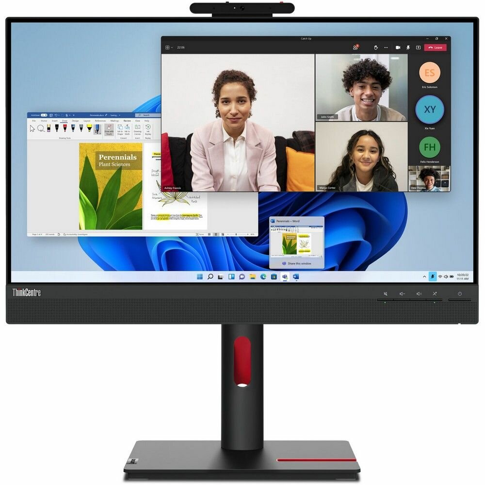 Монитор Lenovo ThinkCentre TIO24Gen5 23.8" IPS/ 1920 x 1080 / 60Hz/ FHD/ DP/ HDMI/ VESA Mount Capability *European-RU power cord p/n 12NAGAR1EU