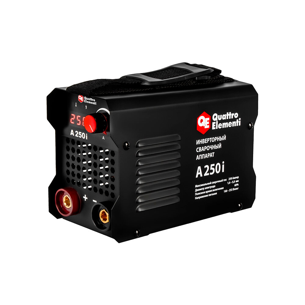 Аппарат электродной сварки QUATTRO ELEMENTI A 250i 250 А электроды до 5.0 мм дисплей 922-616 шт