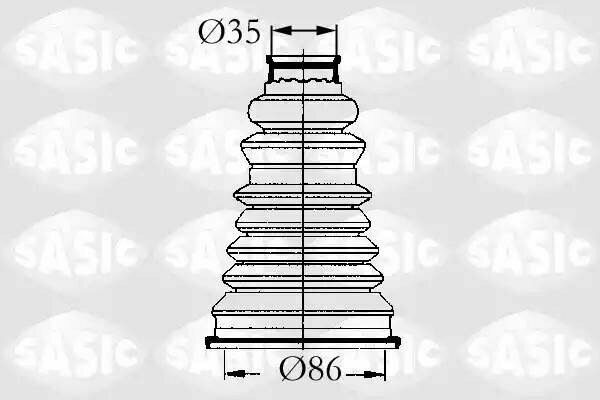 Пыльник шруса наружного SASIC 4003432 Renault 19, Clio, Megane