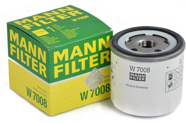 Фильтр масляный MANN W7008 Ford Focus, Fiesta IV 1,4-16v 8, 95->