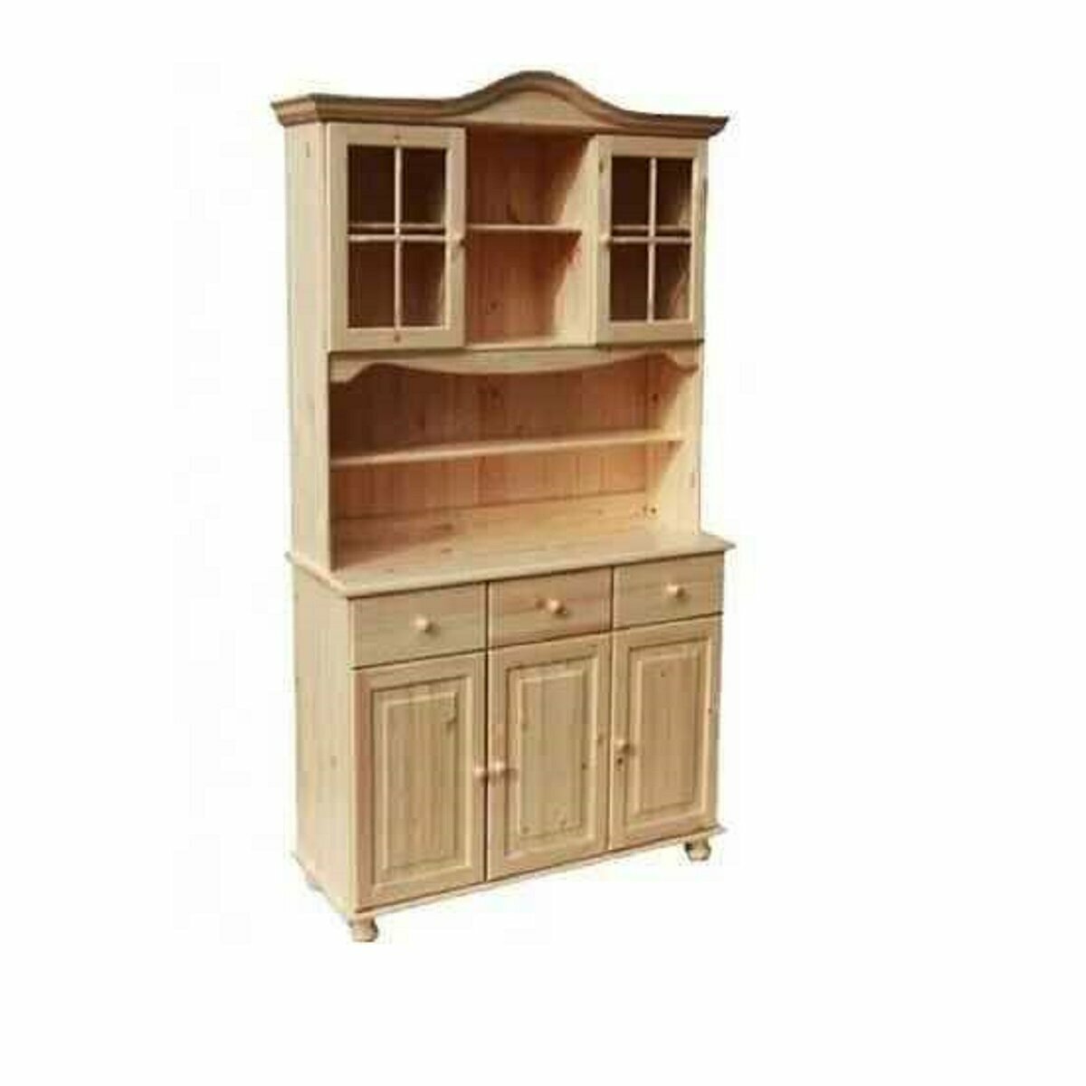 Буфет Венера Premium лак, 128х45х200 массив дерева. Массив сосны.