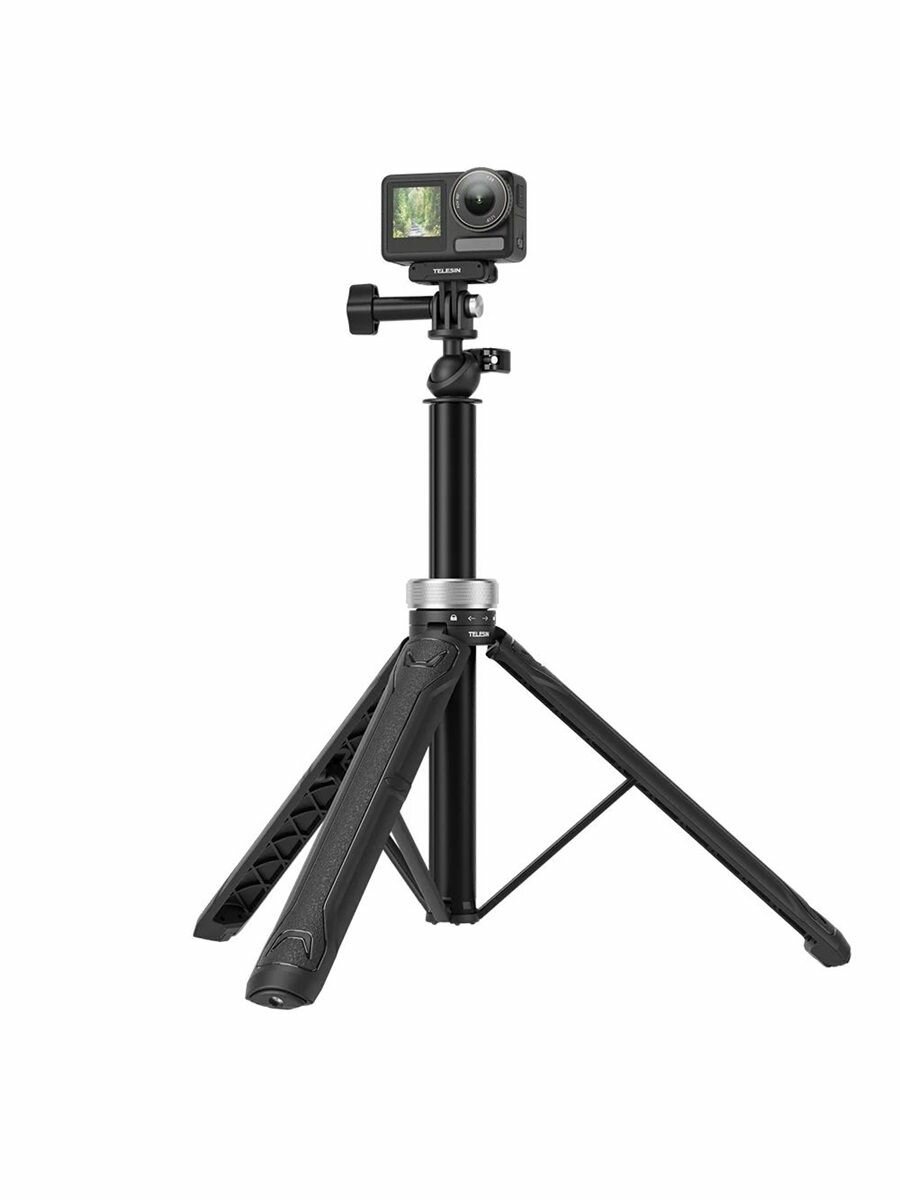 Монопод штатив Telesin (панорамный) для экшн-камер Go Pro 13/12/11/10/9, Insta360, SJCAM, DJI, Akaso, селфи-палка S1-TSS-01