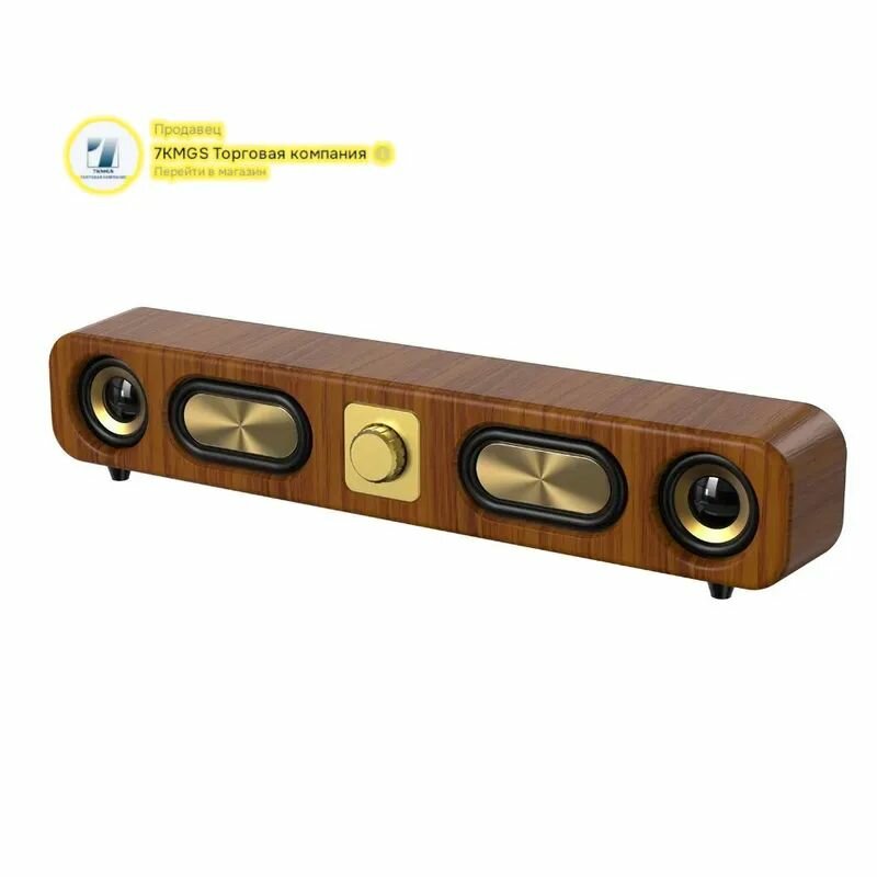 Bluetooth-совместимые колонки, деревянная беспроводная звуковая панель для настольных ПК, мониторы с проводным USB-подключением