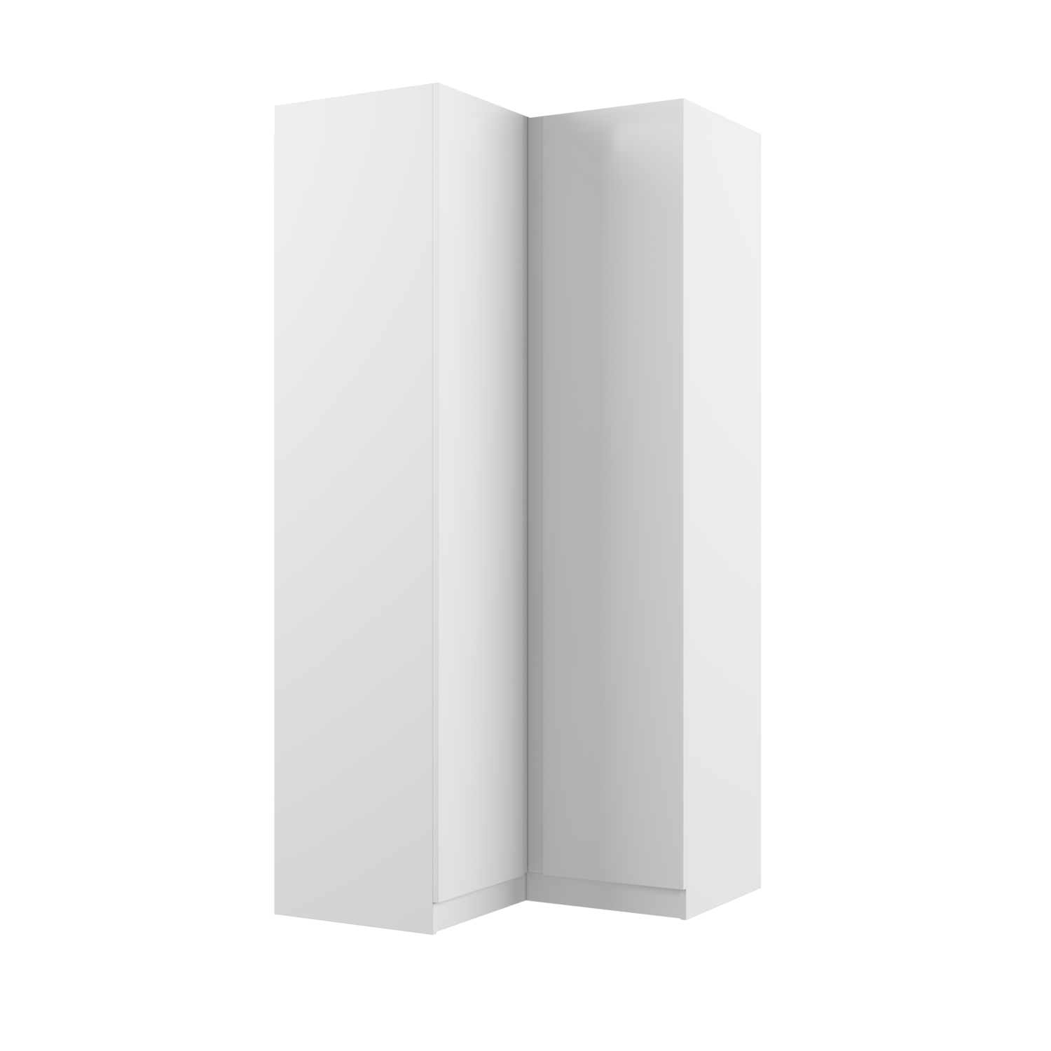 Угловой шкаф для одежды "ШМУ Мадера", белый