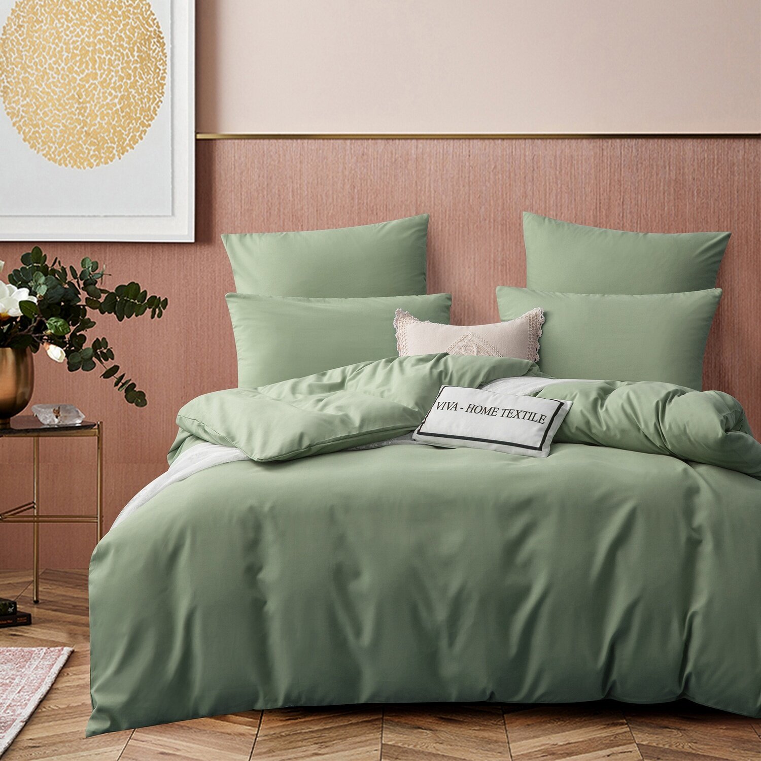 Постельное белье Однотонный Сатин CS059, 1.5 спальный, наволочки 70-70 2 шт