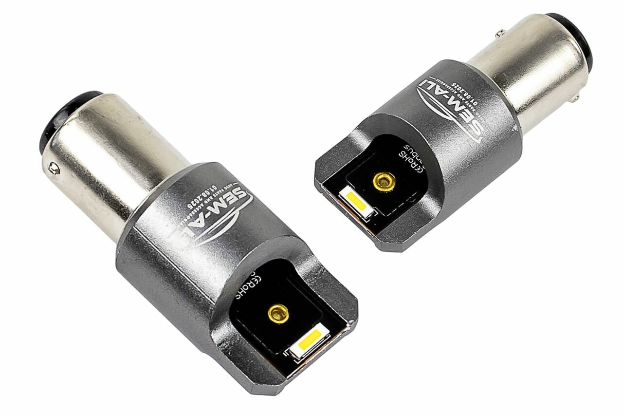 Светодиодные лампы габаритов SEM-ALI 1157 (10w) с обманкой для ВАЗ 2113-2115, Лада Гранта, Ларгус, Веста, Икс Рей