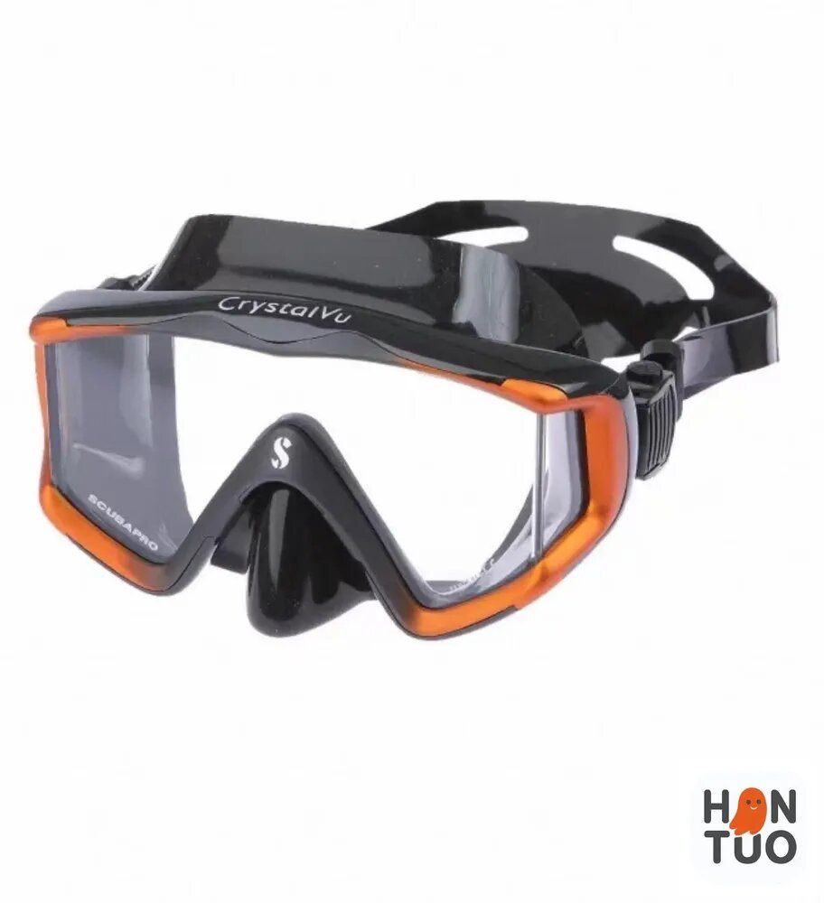 Scubapro Crystal Vu Маска для дайвинга Универсальный размер Оранжевый цвет Закаленное стекло