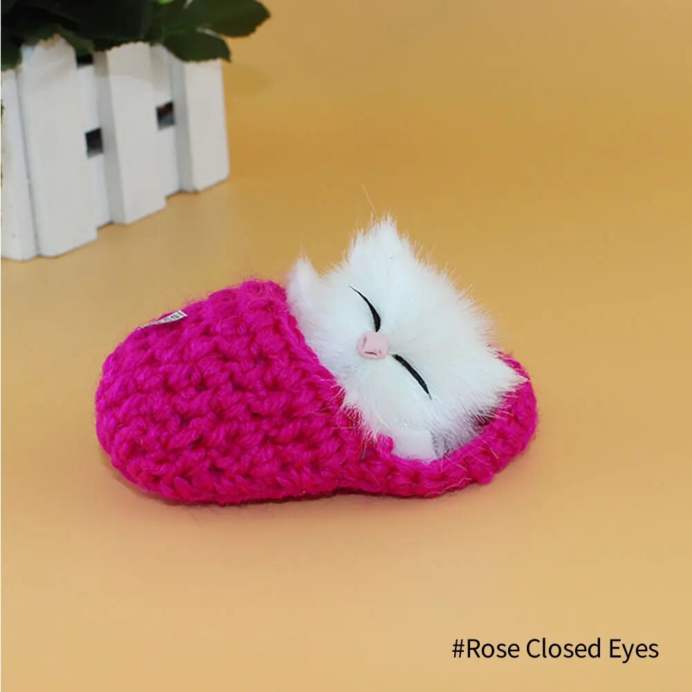 Плюшевая кошка Розовый B-Rose Closed Eyes