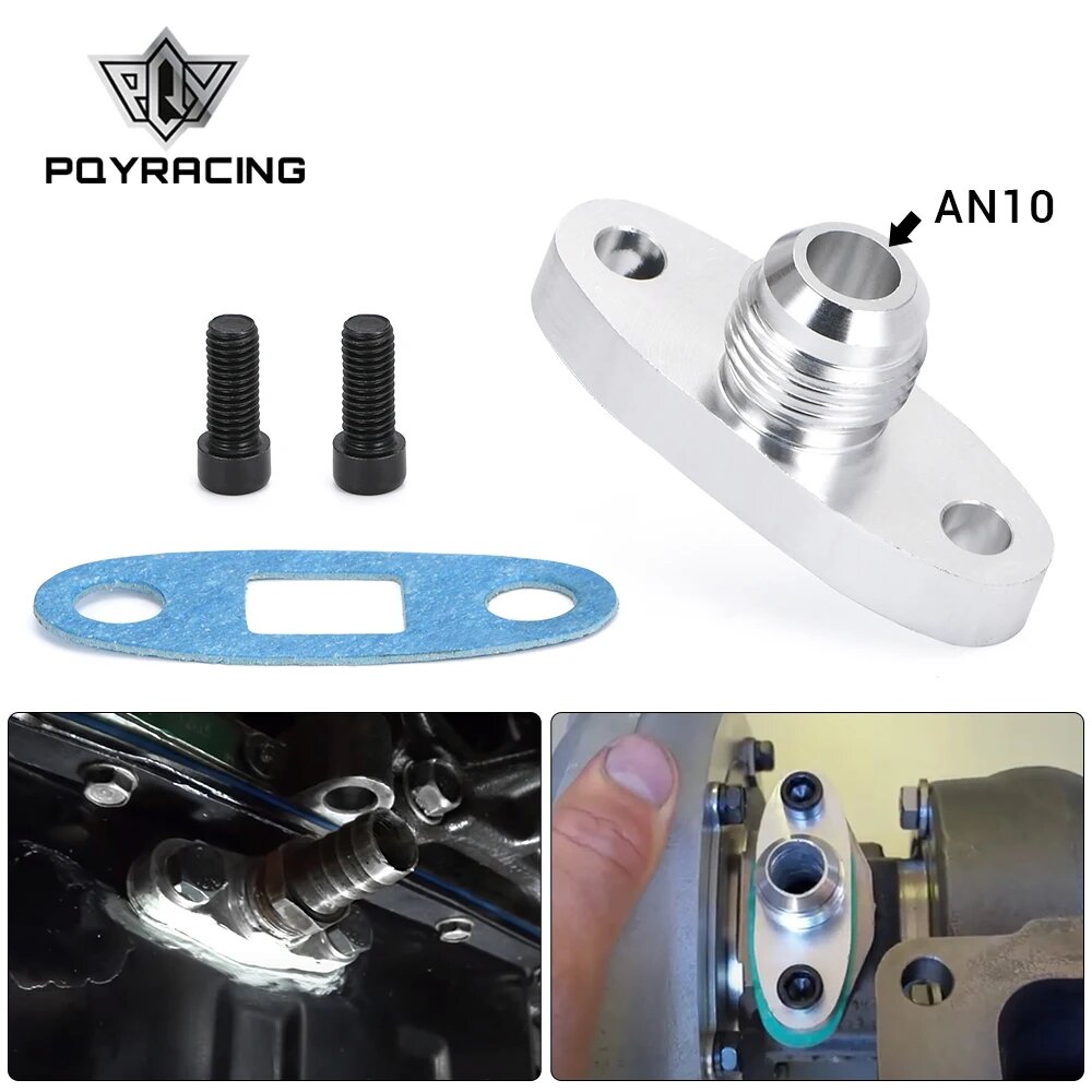 PQY-для слив масла из турбины фланец 10AN GT40 GT42 GT45 GT47 GT55 T3/T4 T3 T4 ODF-01 Серебряный PQY-OFG33