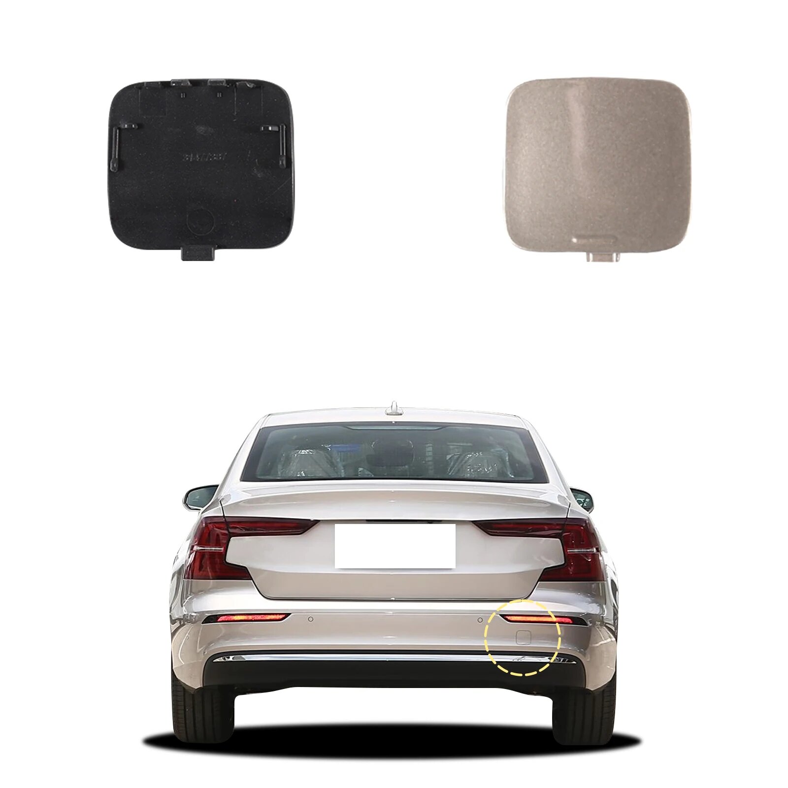 Крышка фаркопа Volvo S60 V60 2020-2023, Xingyao Sand