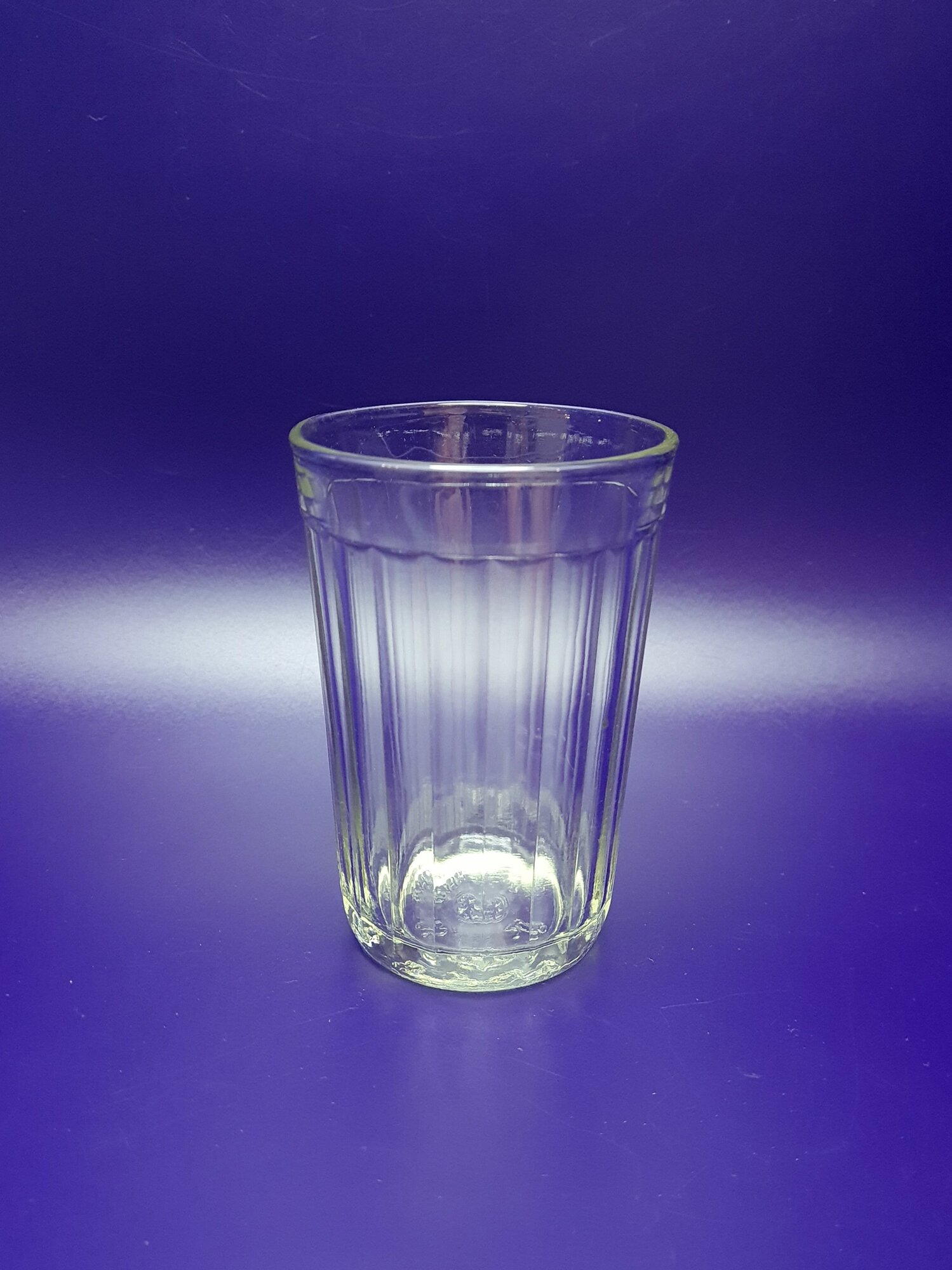 Стакан граненый с ободком, 20 граней, Уршельский стекольный завод, винтаж СССР, 70-80е