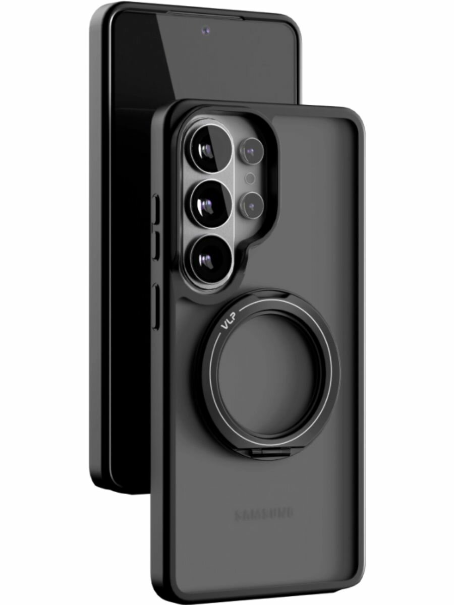 Чехол-накладка VLP Ring Case with MagSafe для Samsung Galaxy S26 Ultra, черный