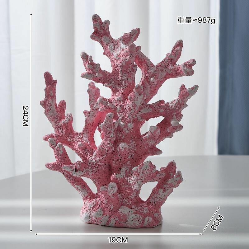 Стеклянные украшения для аквариума, разноцветные кораллы из смолы для оформления аквариума.