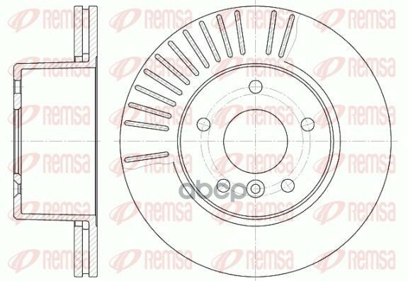 6638.10 диск тормозной передний! Land Rover Discovery 2.5TD/4.0 99> Remsa арт. 663810