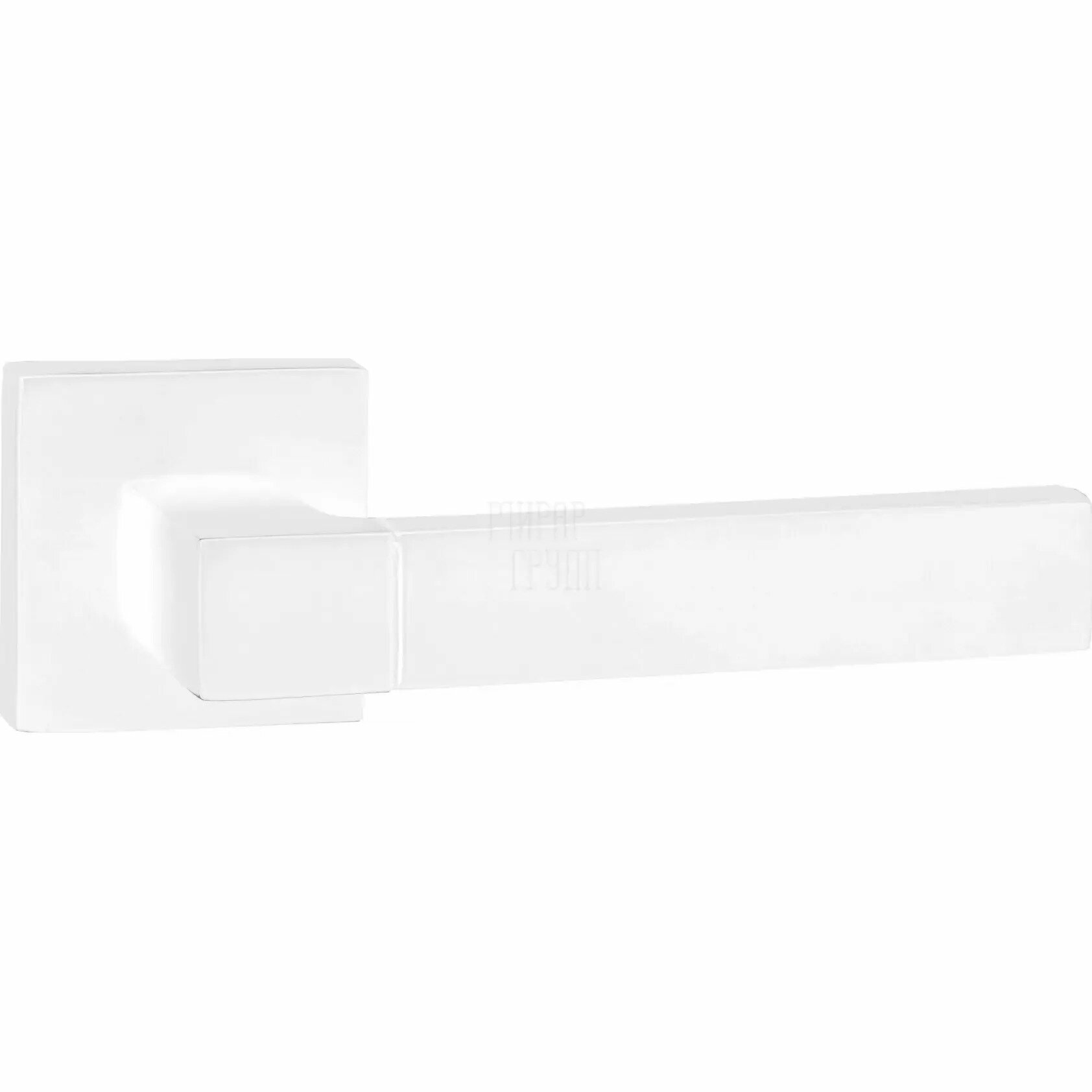 Дверные ручки Renz (Ренц) "Милан" INDH 51-03 на квадратной розетке супер белый