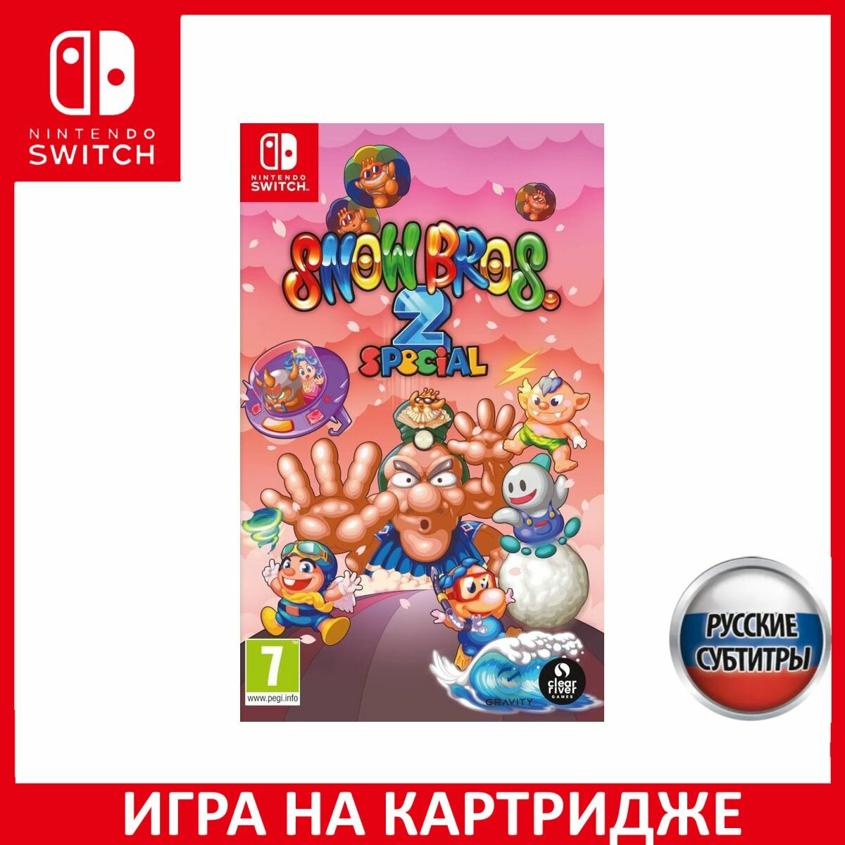 Игра Snow Bros. 2 Special Switch Русская Версия Картридж на Nintendo Switch