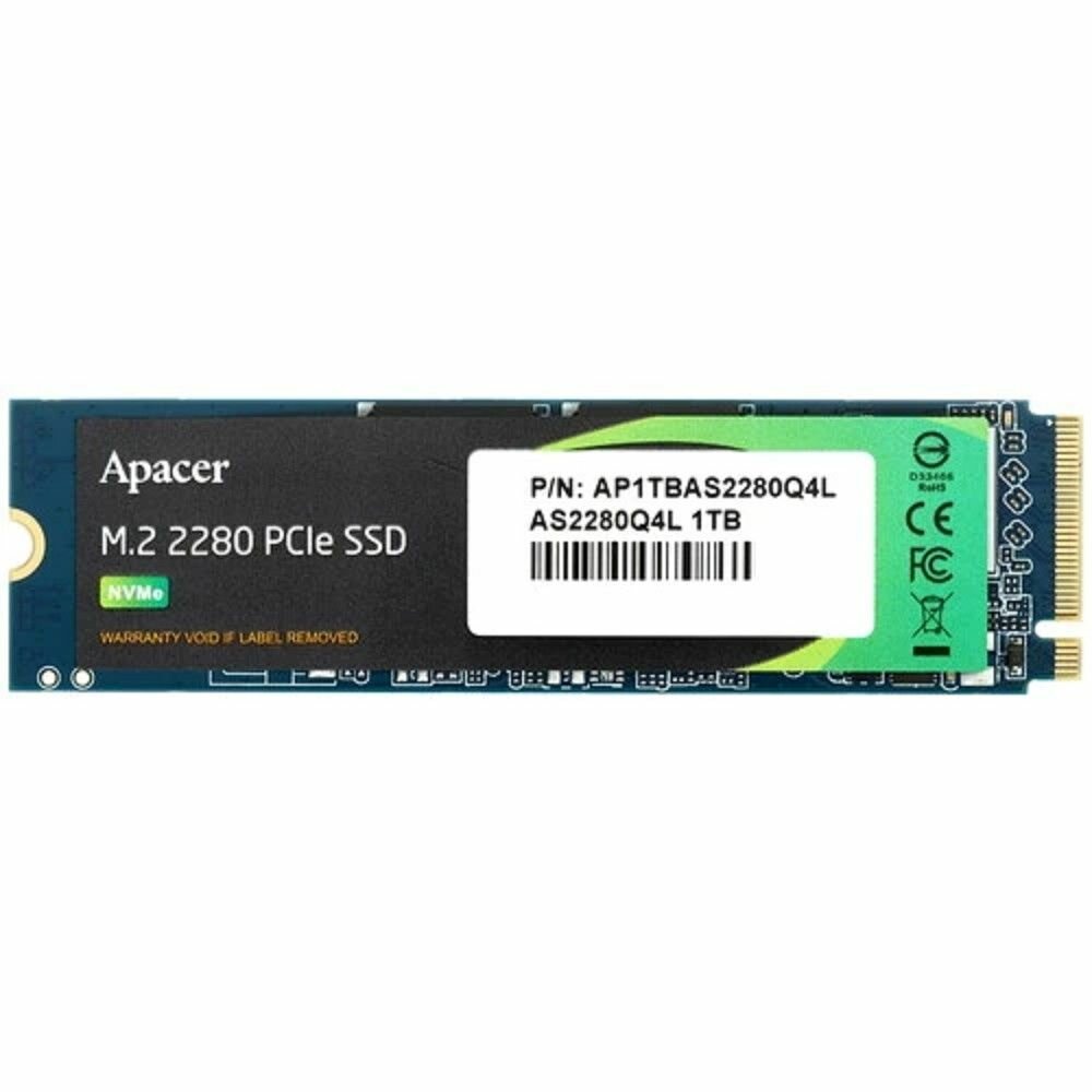 Apacer накопитель SSD M.2 2280 1TB AS2280Q4L Client SSD AP1TBAS2280Q4L - 1 PCI - E 4.0 4x, 3600 3000, 3D NAND