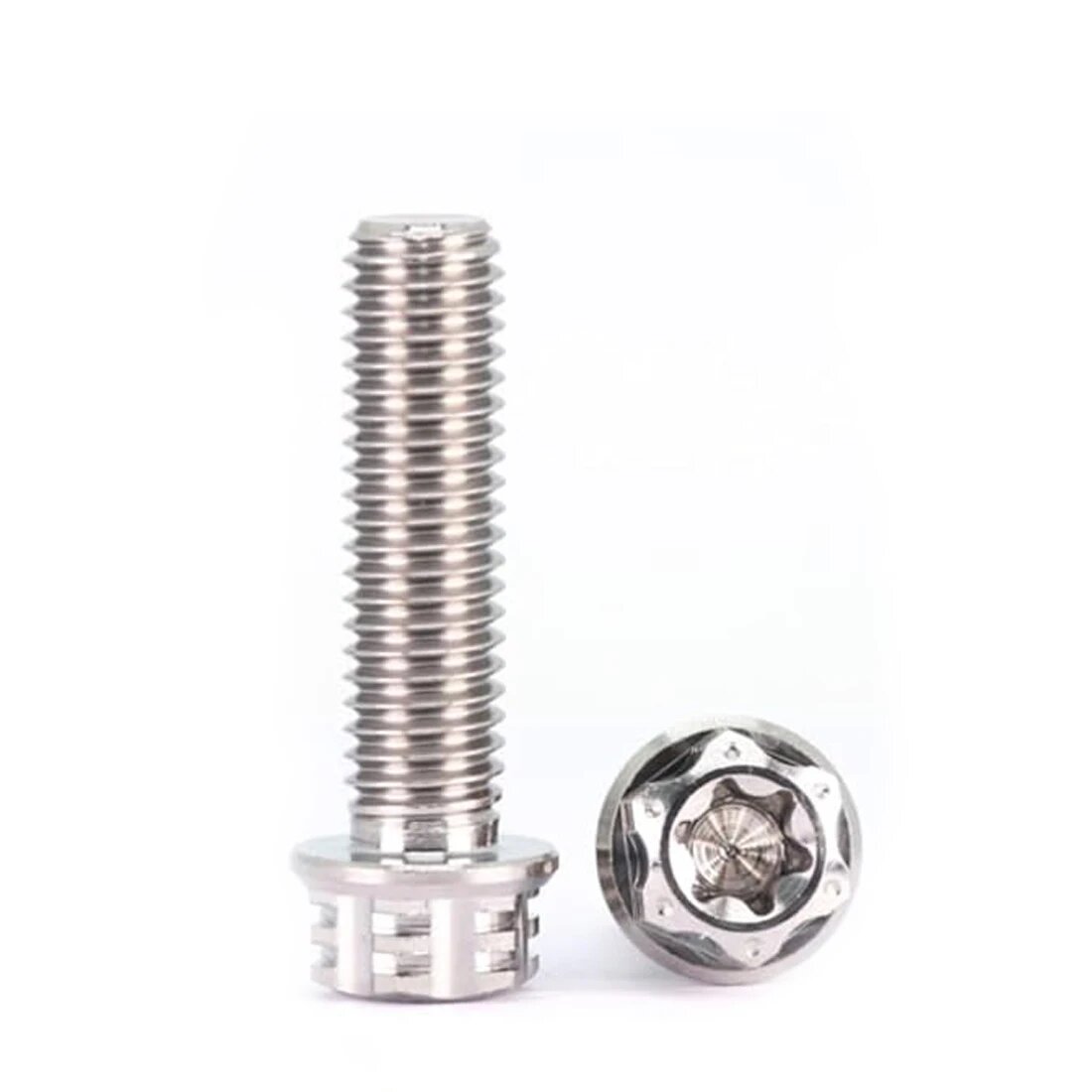 Титановый фланцевый болт Torx M8x1.25x30mm Titanium Color