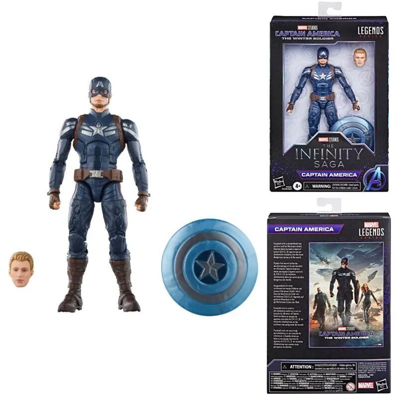 Фигурка Captain America Marvel Legends The Winter Soldier Фигурка Капитан Америка 6 дюймов Коллекционная