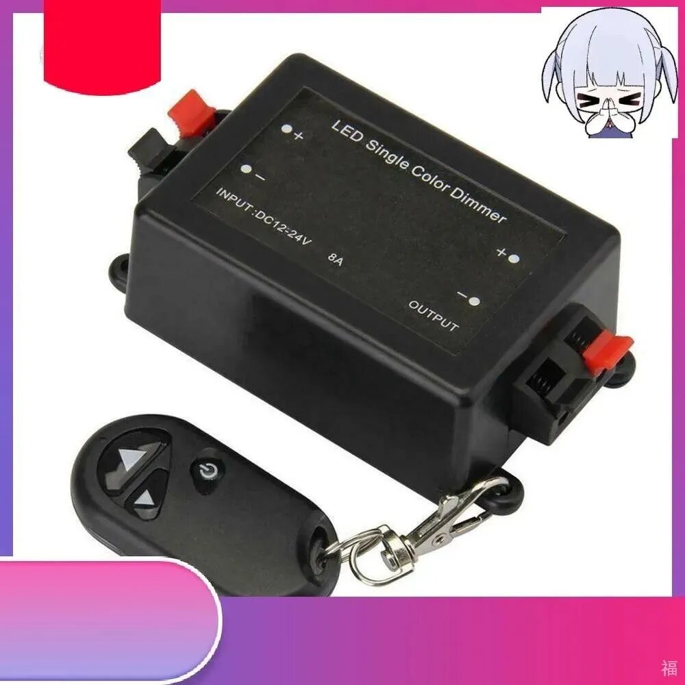 LED Single Color Dimmer DC 12-24V 8A LED Single Color Dimmer Remote Control