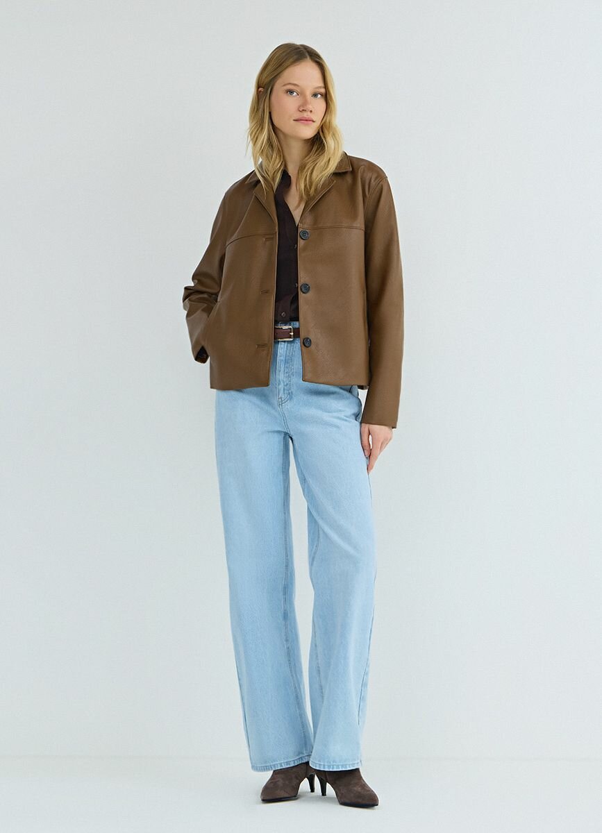 Куртка кожаная Весна-лето 2026