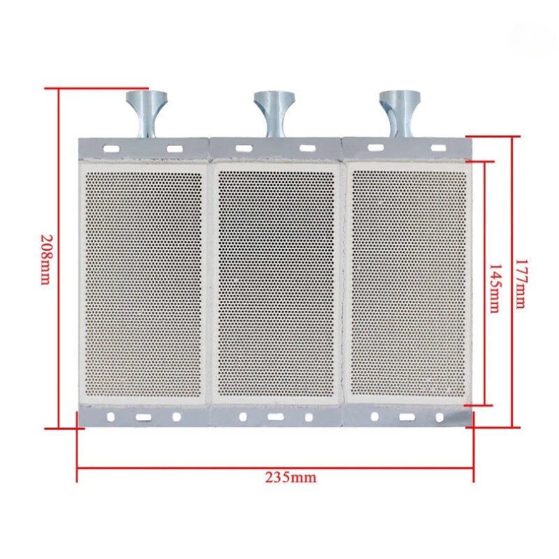 Керамическая сотовая пластина для газовых нагревателей white