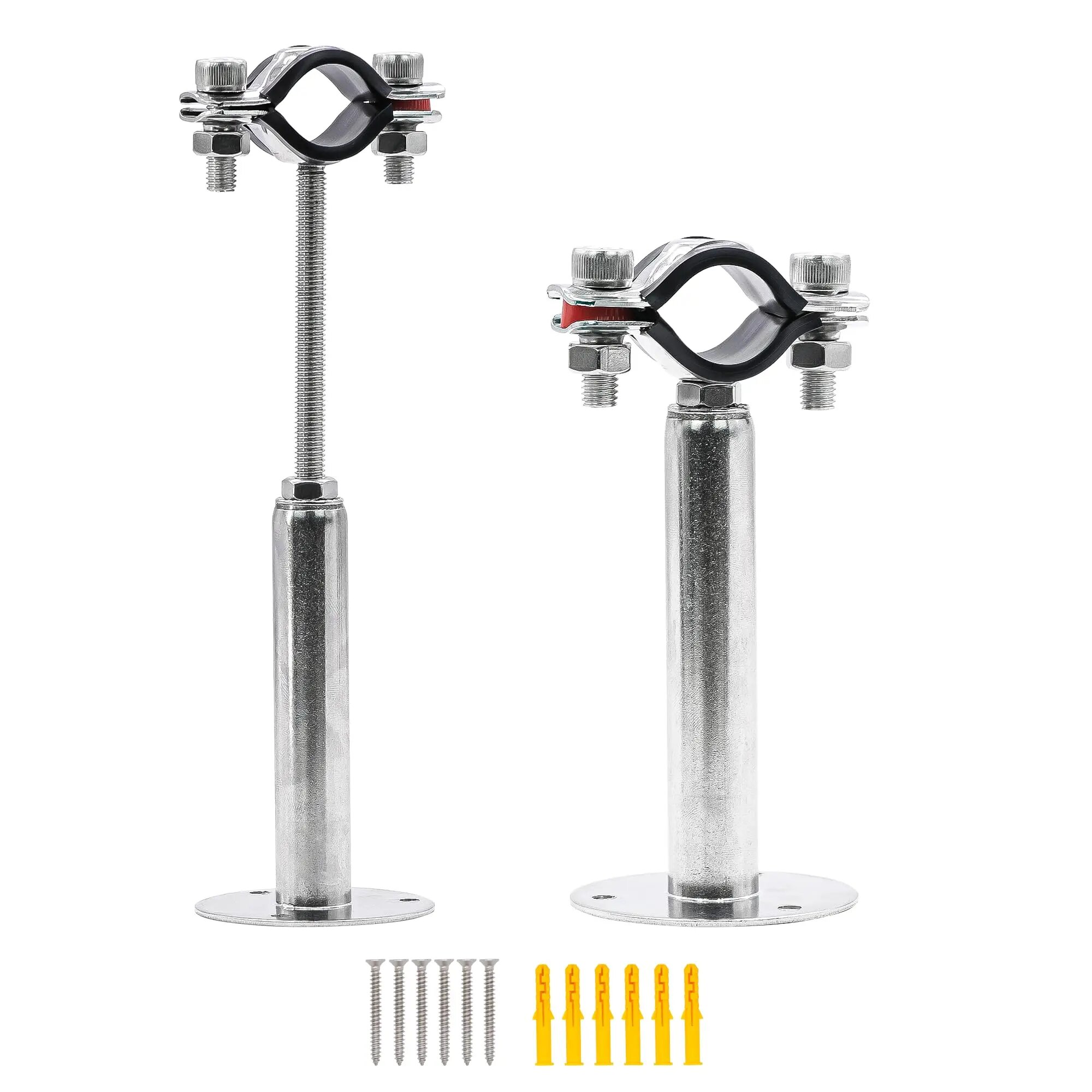 Зажим для трубы из нержавеющей стали 304 2pcs 45-48mm, 100-200mm Adjust