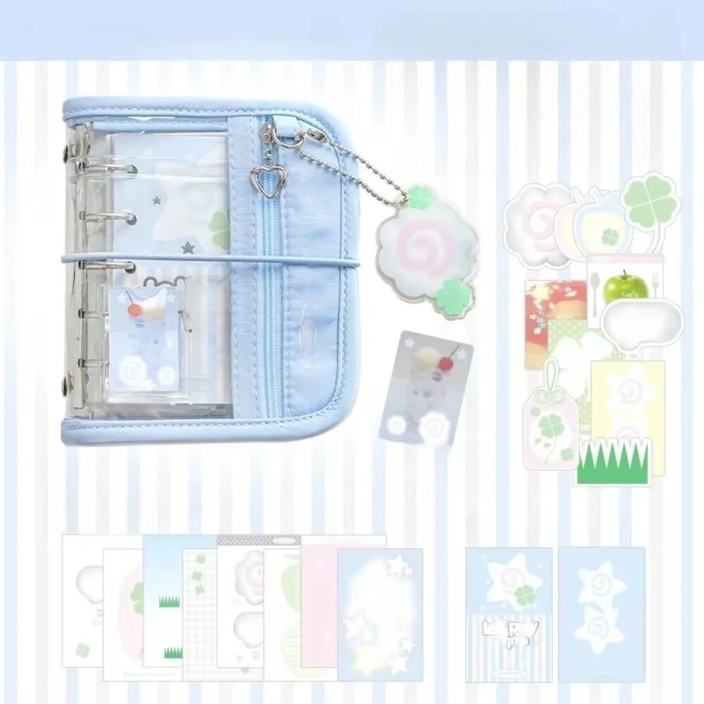 Ретро-альбом для вырезок Clover синего/розового цвета Blue