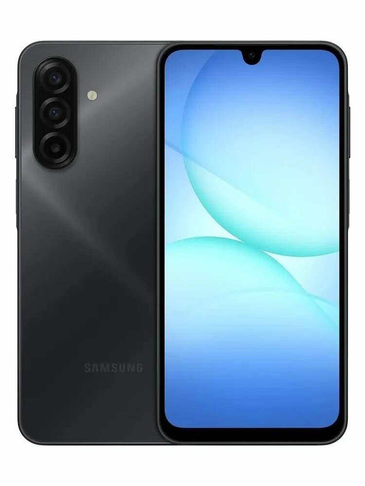 Смартфон Samsung Galaxy A17, 6 Гб/128 Гб, Black, Super AMOLED, 2340x1080