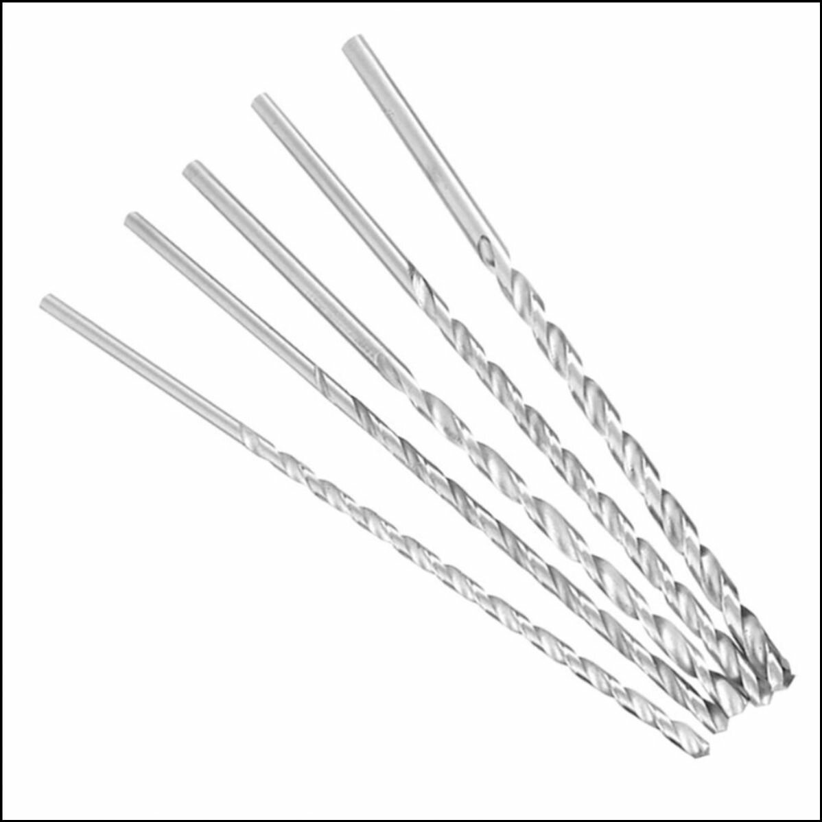 Эксклюзивный набор 5 удлиненных сверл Twi 150 мм из быстрорежущей стали, диаметры 2 3.5 4 5 мм