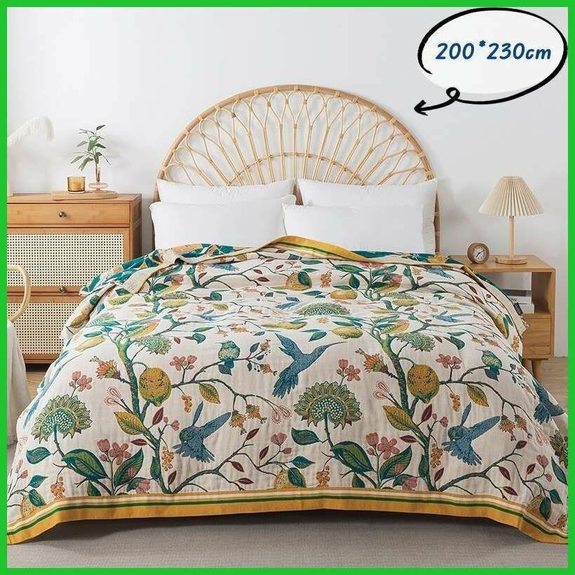 Плед , Хлопок, 230 см х 200 см