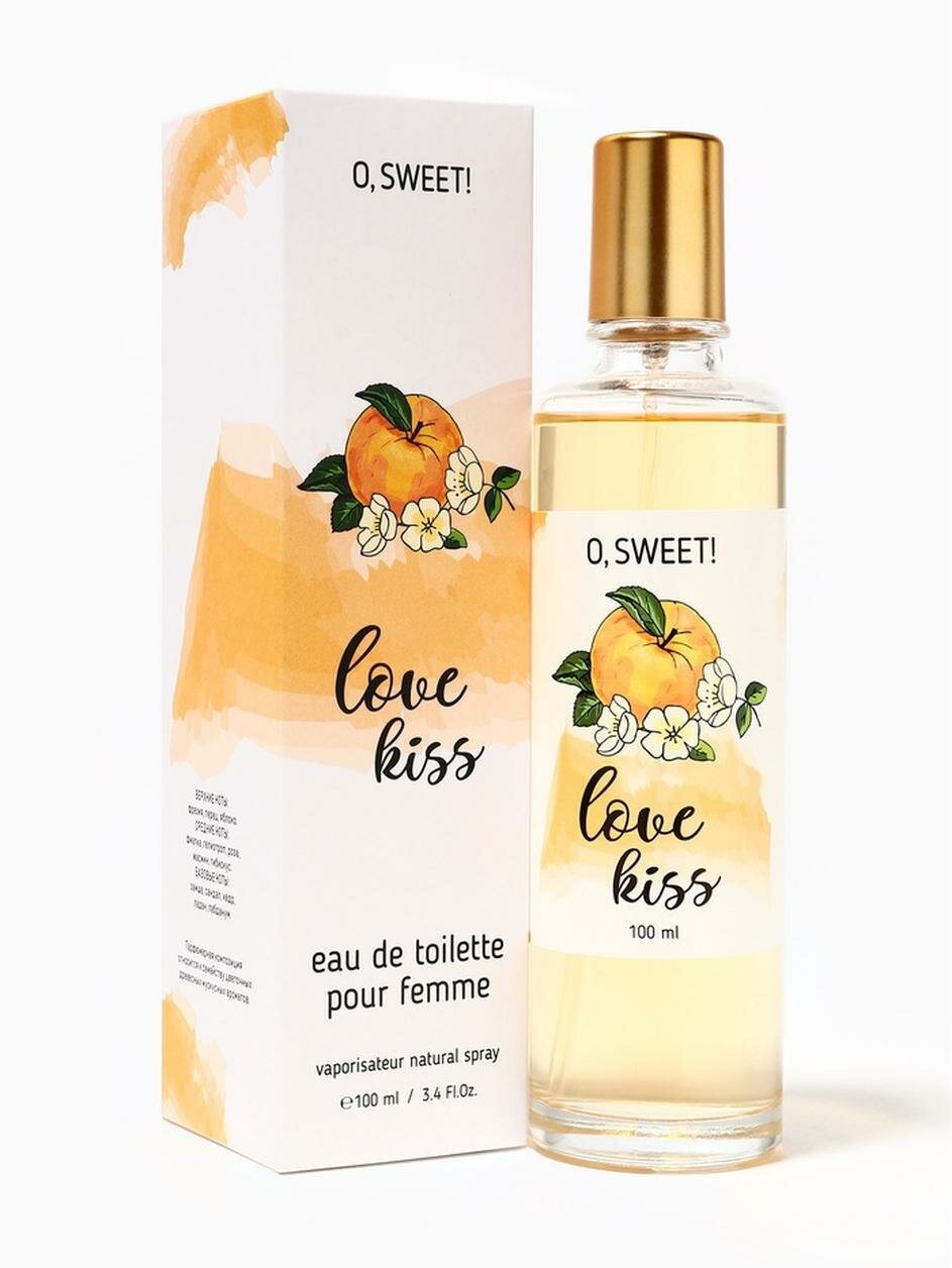 Туалетная вода Дельта O, Sweet! Love Kiss, женская, объем 100мл