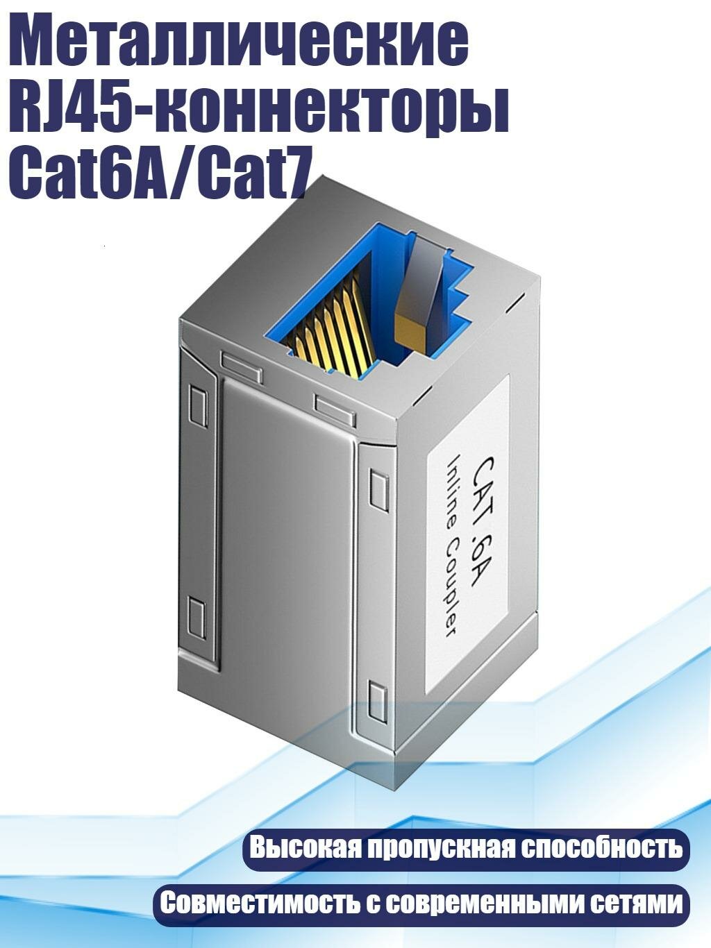 Металлические RJ45-коннекторы Cat6A/Cat7, CAT6A