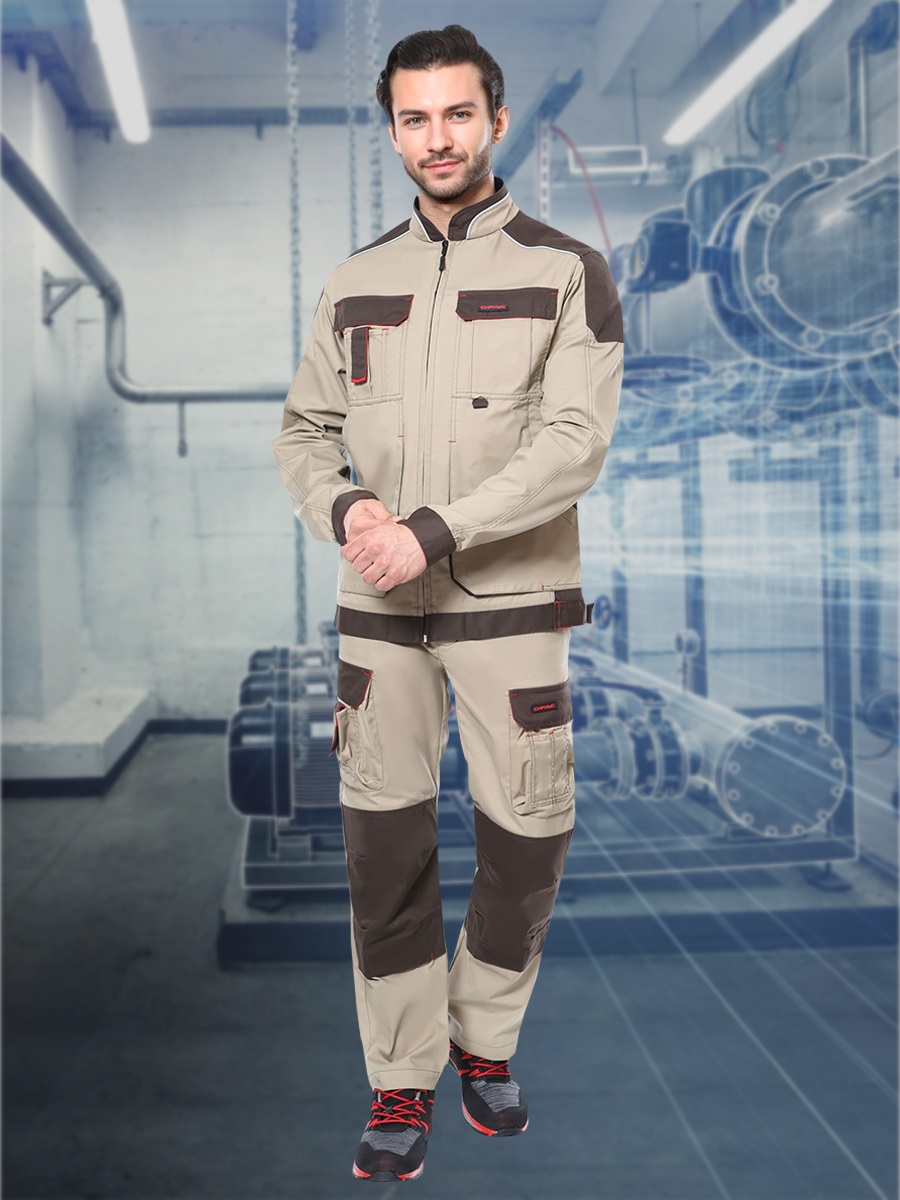 Куртка джет Браун короткая песочный/ т, коричневый р.104-108/170-176. Размер:120-124. Рост:182-188