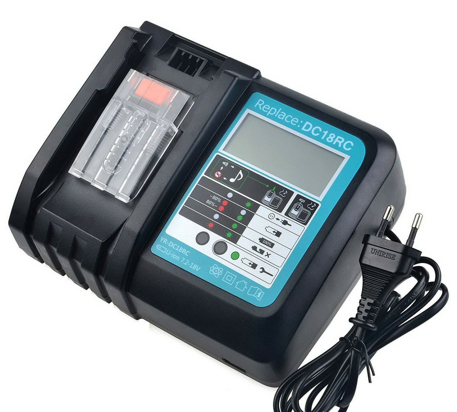 Зарядное устройство MyPads DC18RC для аккумуляторов Makita 14.4/18V с LCD дисплеем