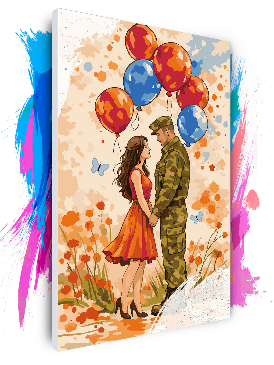 Картина по номерам на холсте Рука в руке, 40 х 60 см