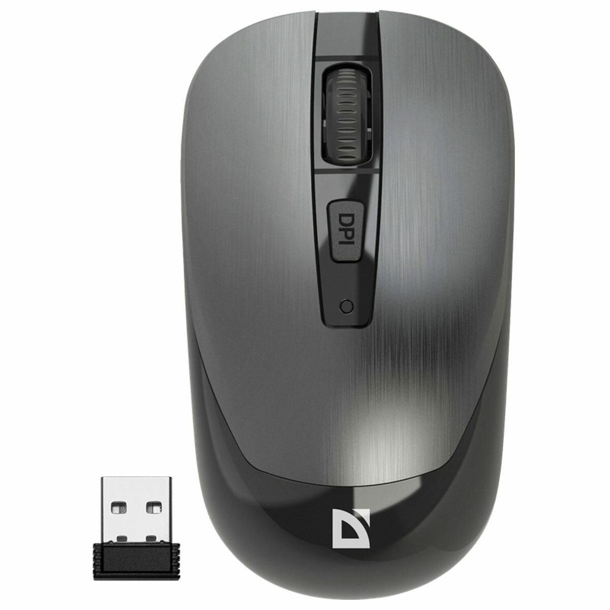 Мышь оптическая беспроводная Defender Wave MM-995, USB, 3 кнопки+1 колесо-кнопка, серая (52993)