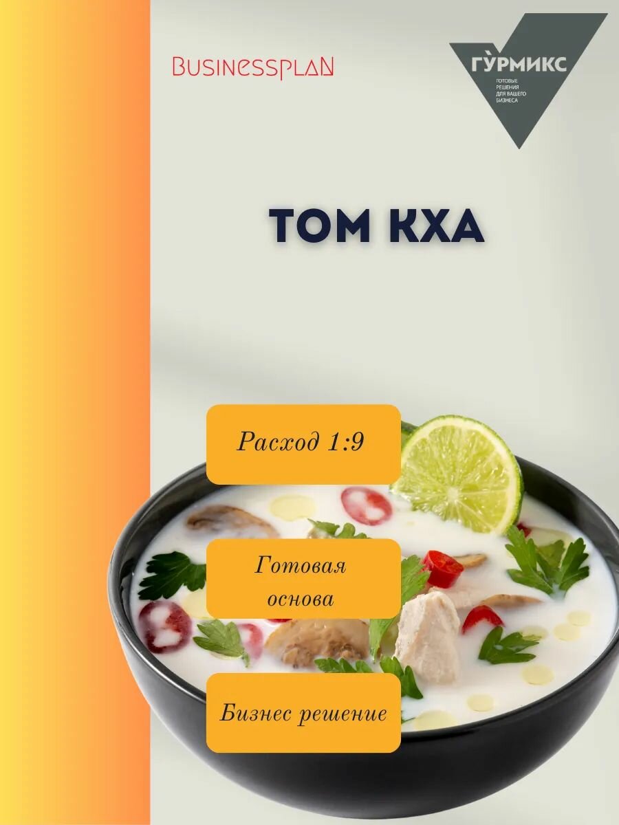 Основа для тайского супа Том Кха Гурмикс, 2л, органический продукт — фото 1