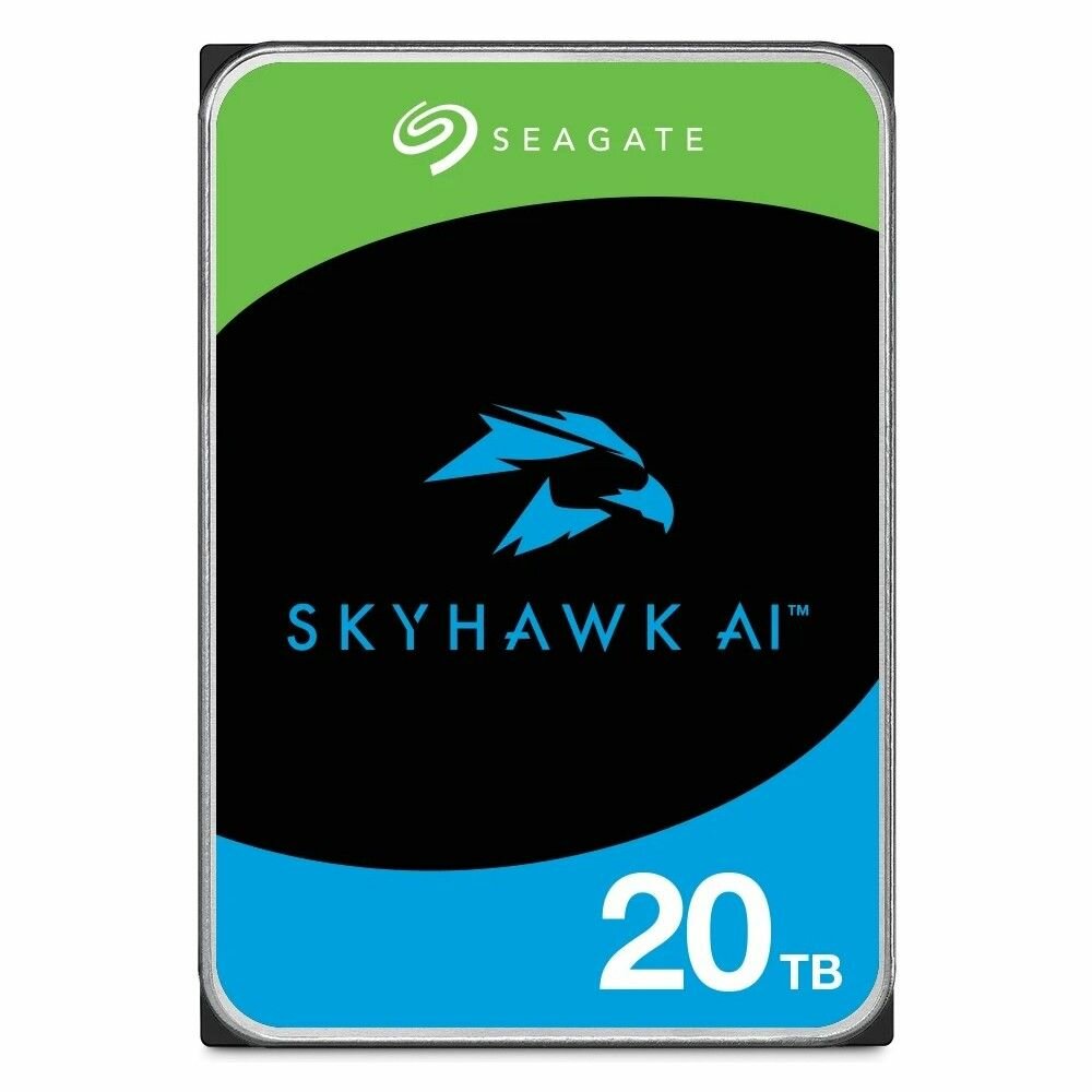 Жесткий диск Seagate 3.5" 20TB SkyHawk AI Surveillance ST20000VE003 SATA 6Gb/s, 7200rpm, 512MB, MTBF 2.5M